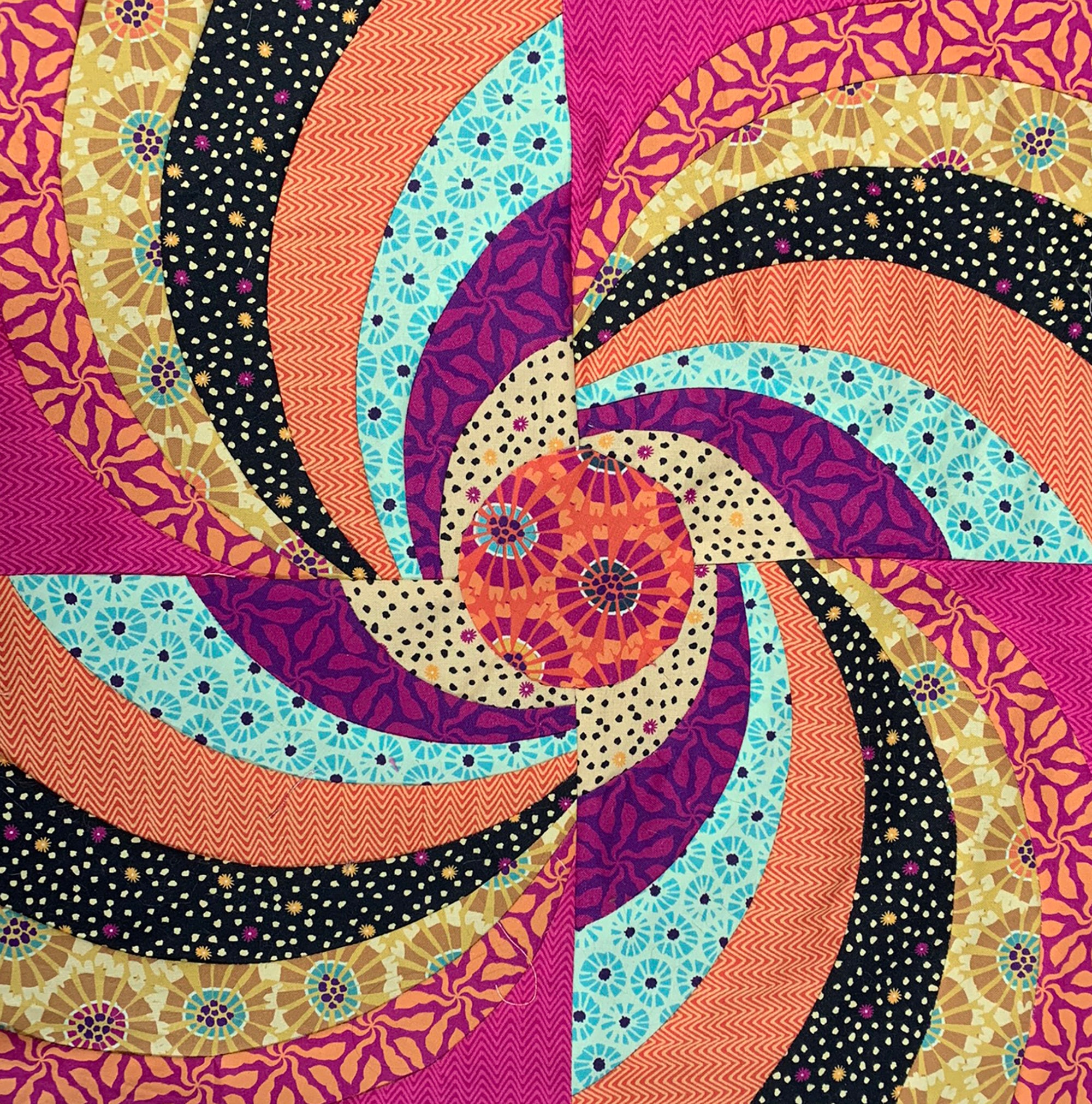 Vortex Quilt Block Pattern - Etsy