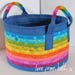 Rainbow Basket PDF Sewing Pattern - Etsy