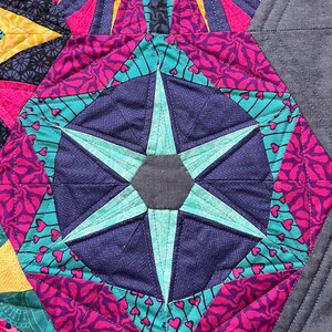 Hexi - Kali Block of the Month - Blocks One to Three - Etsy