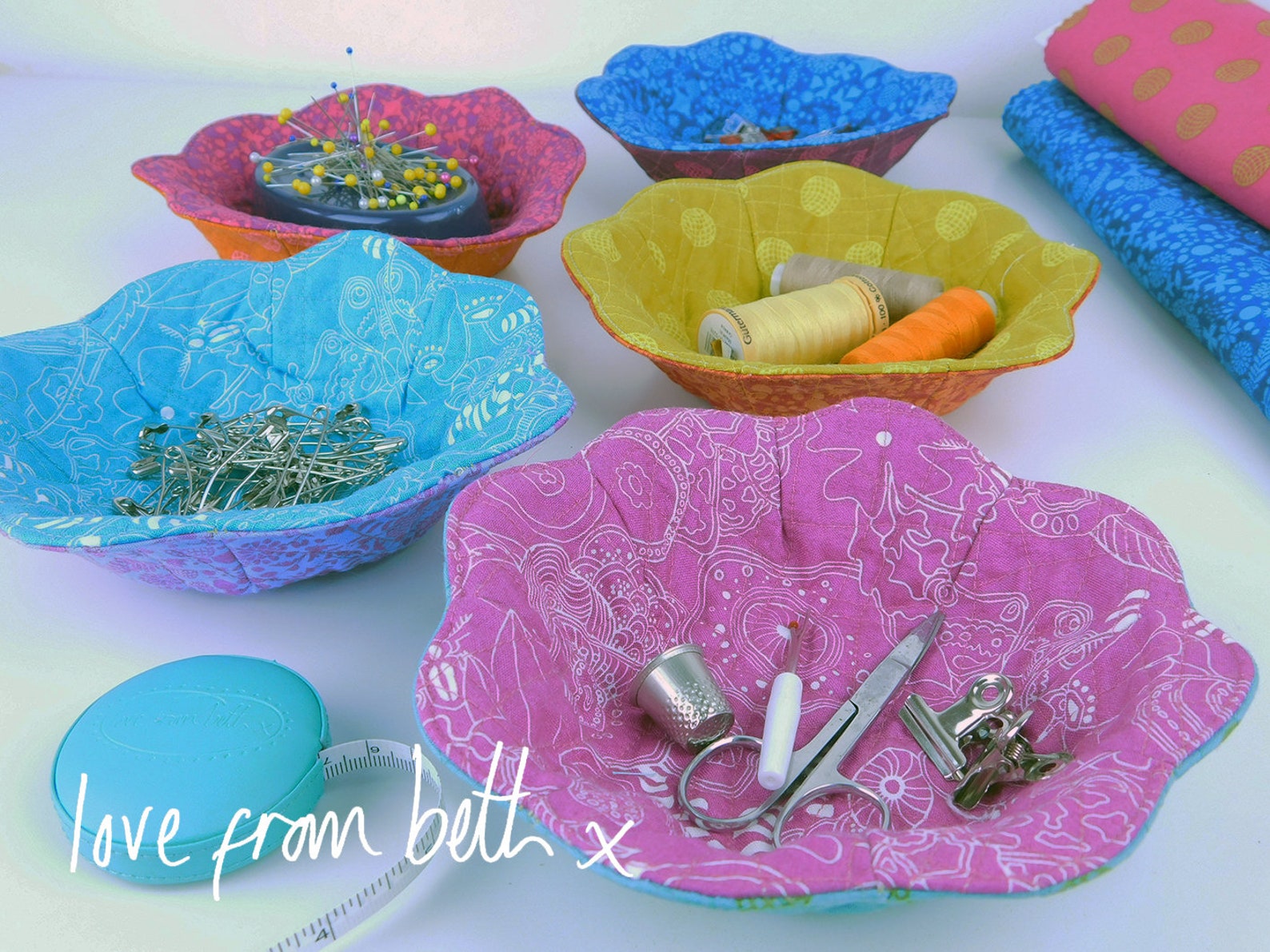 Reversible Trinket Bowls Sewing Pattern - Etsy