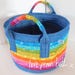 Rainbow Basket PDF Sewing Pattern - Etsy