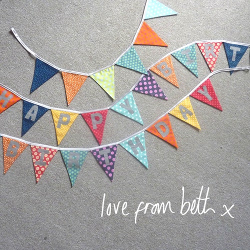 Rainbow Colorful Pennant Bunting String Garland Pastel Pink | Etsy