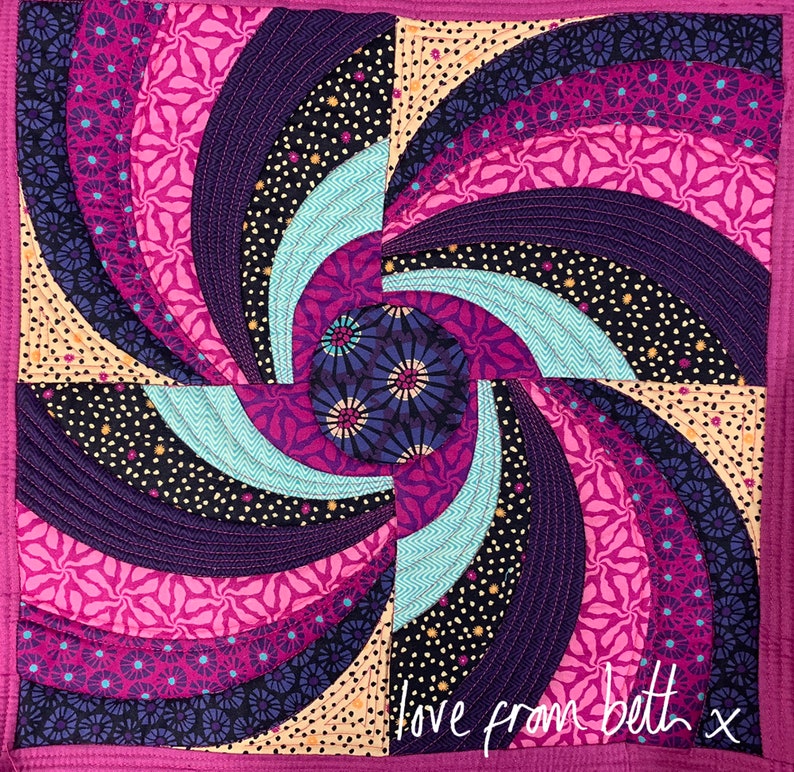Vortex Quilt Block Pattern - Etsy