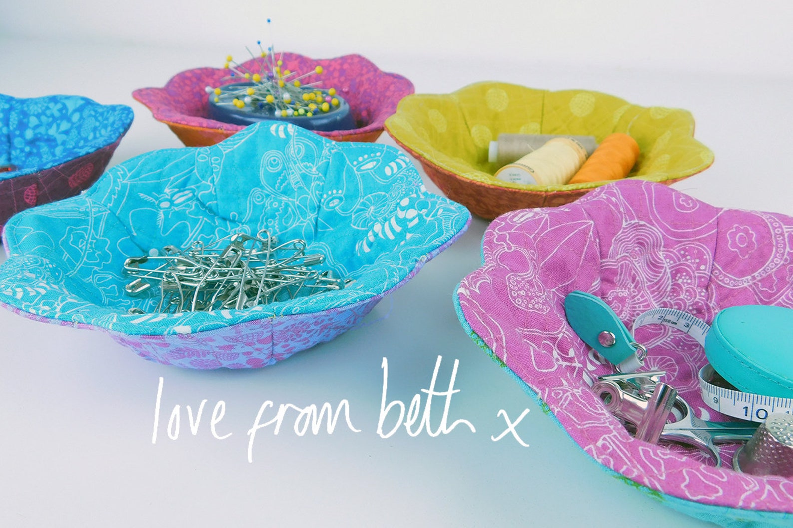 Reversible Trinket Bowls Sewing Pattern | Etsy