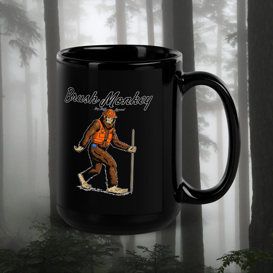 Bigfoot Mug. Sasquatch Brush Monkey Forestry Boy Stuff Coffee Cup - Etsy