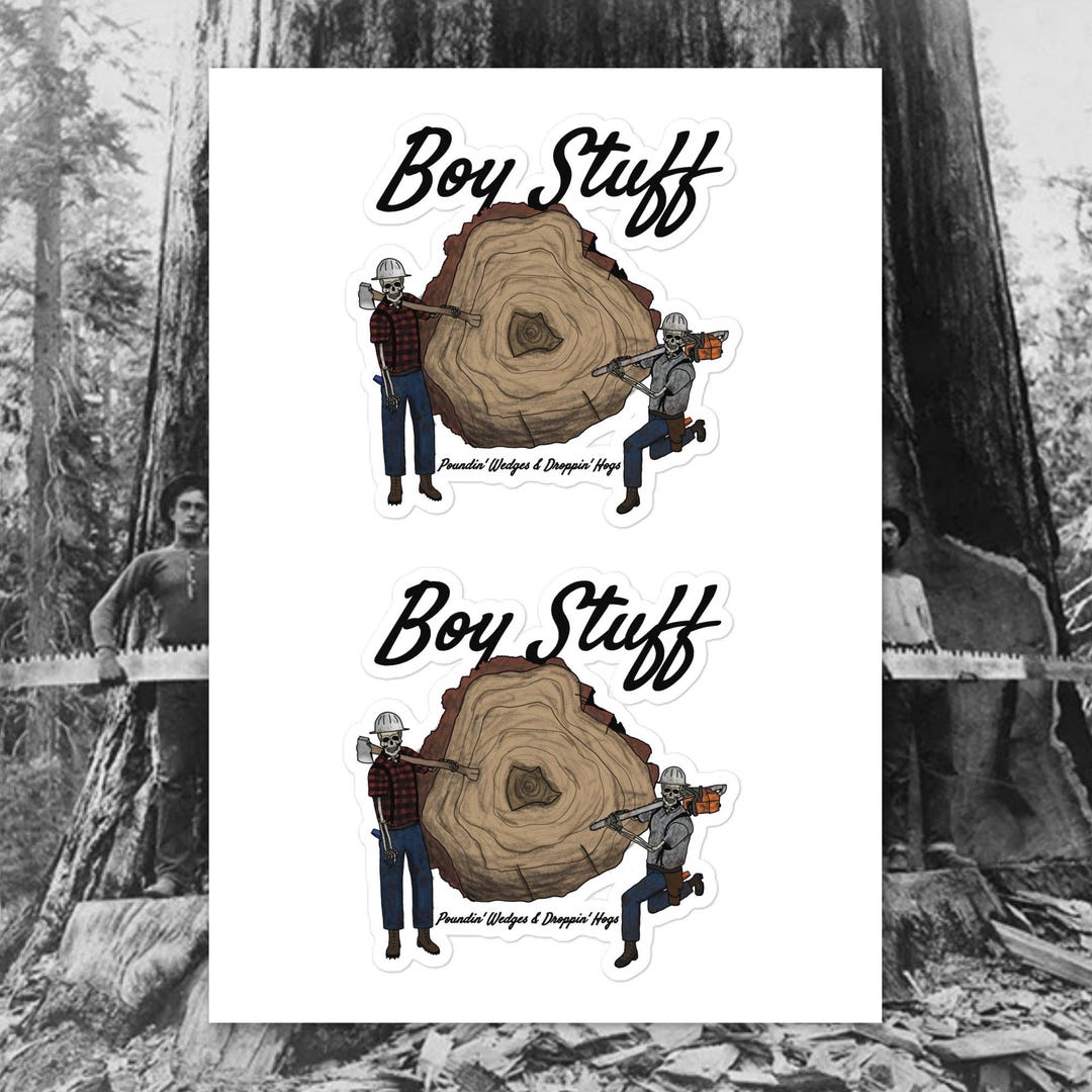 Forester Logger Stickers. Timber Faller Skeleton Sticker Sheet - Etsy