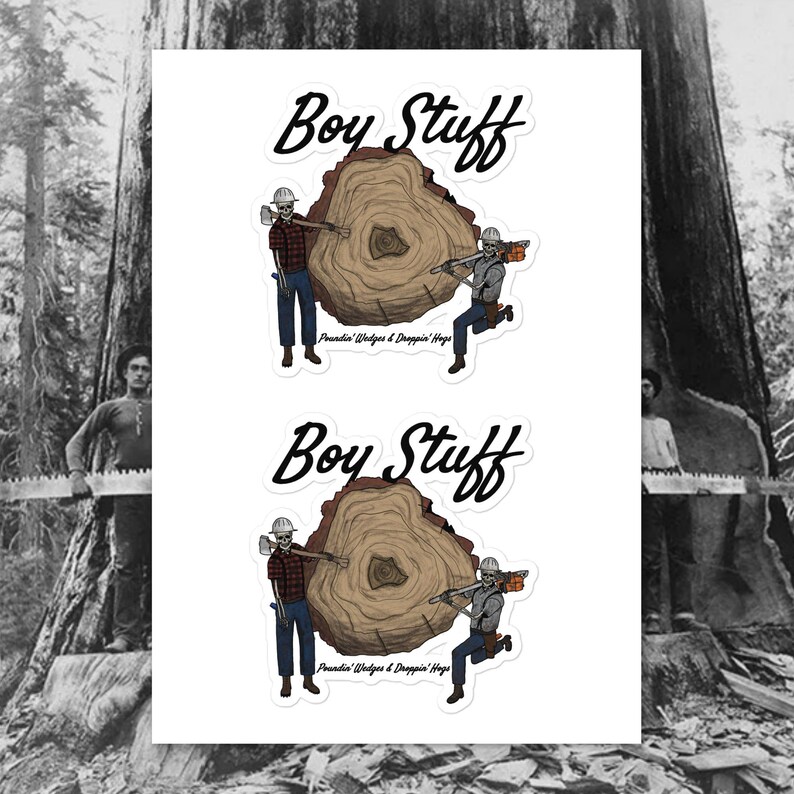 Forester Logger Stickers. Timber Faller Skeleton Sticker Sheet - Etsy