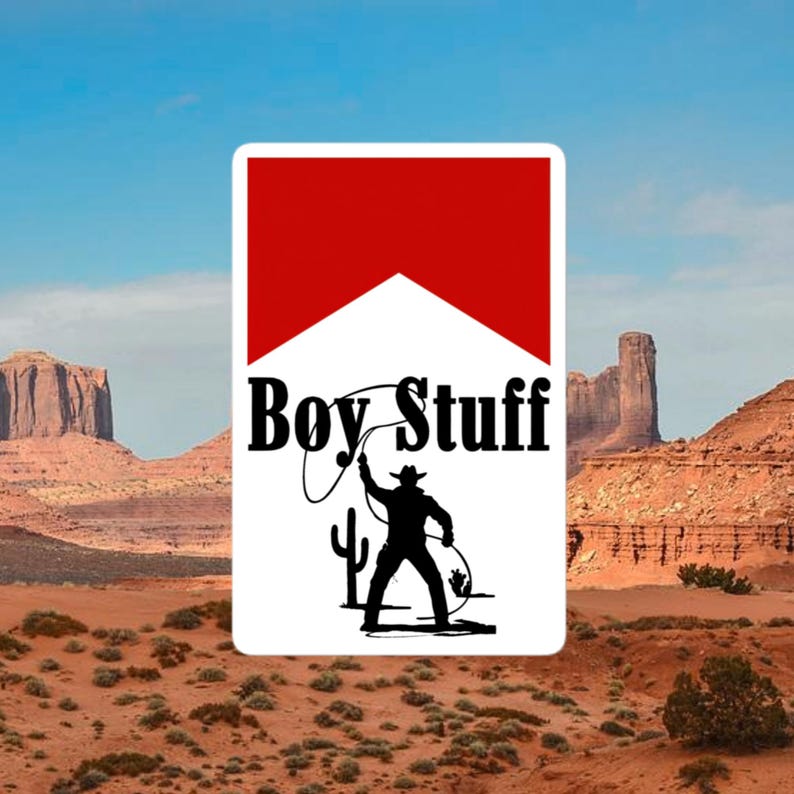 Marlboro Stickers / Vintage Marlboro Man Cowboy Boy Stuff Sticker ...