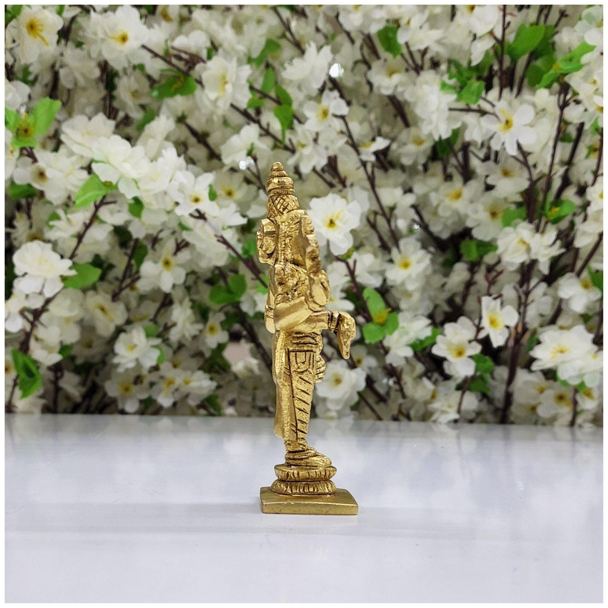 Lord Vishnu Statue Standing Vishnu Idol for Temple Brass Vishnu ...