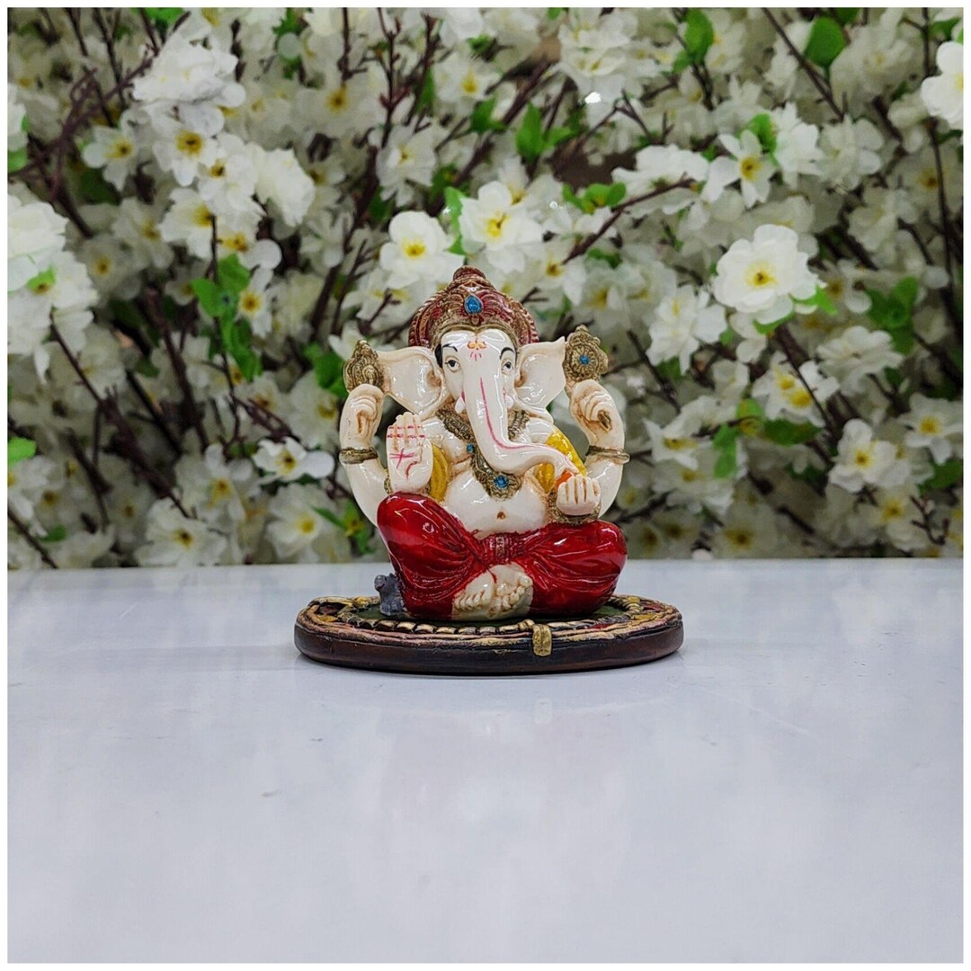 Ganesha Statue Small Ganesh Idol for Mandir Pooja Murti Vinayaka ...