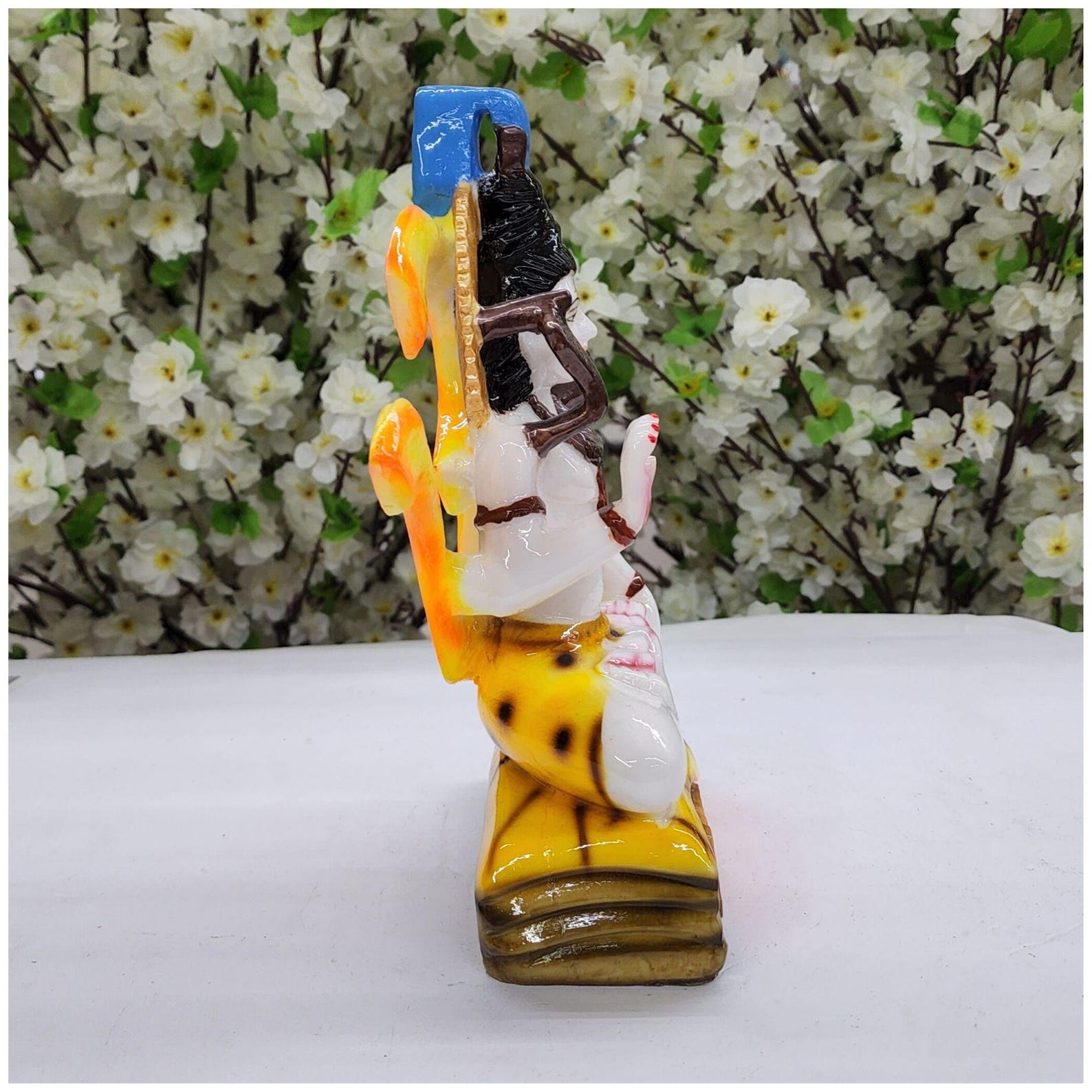 Meditating Shiva Statue, Om Symbol, Hindu God Idol, 9.5" - Etsy