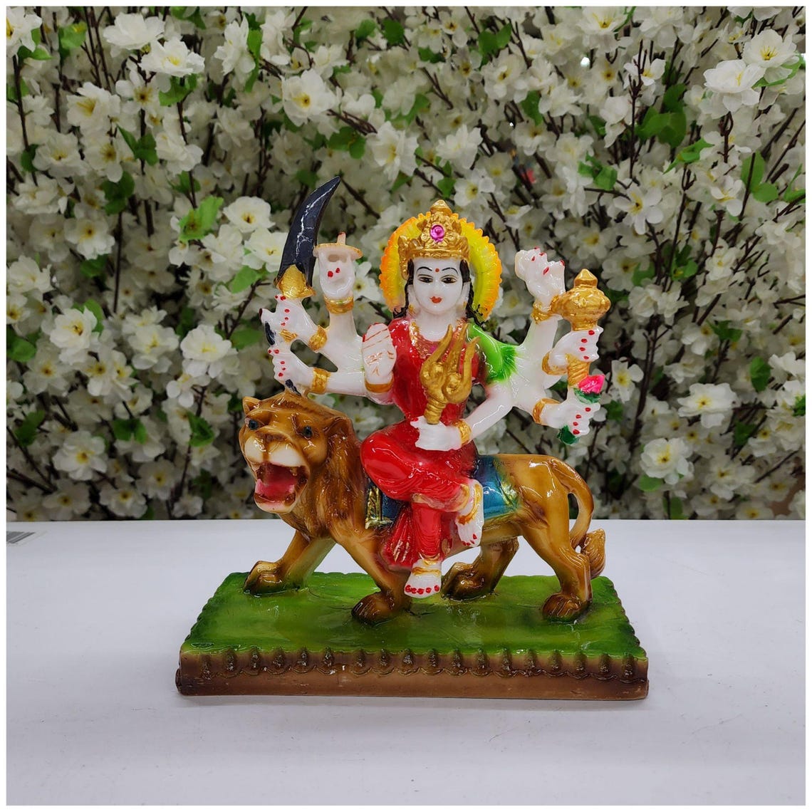 Durga Ma Statue Small Durga Idol Indian Handmade Durga Mata Figurine ...