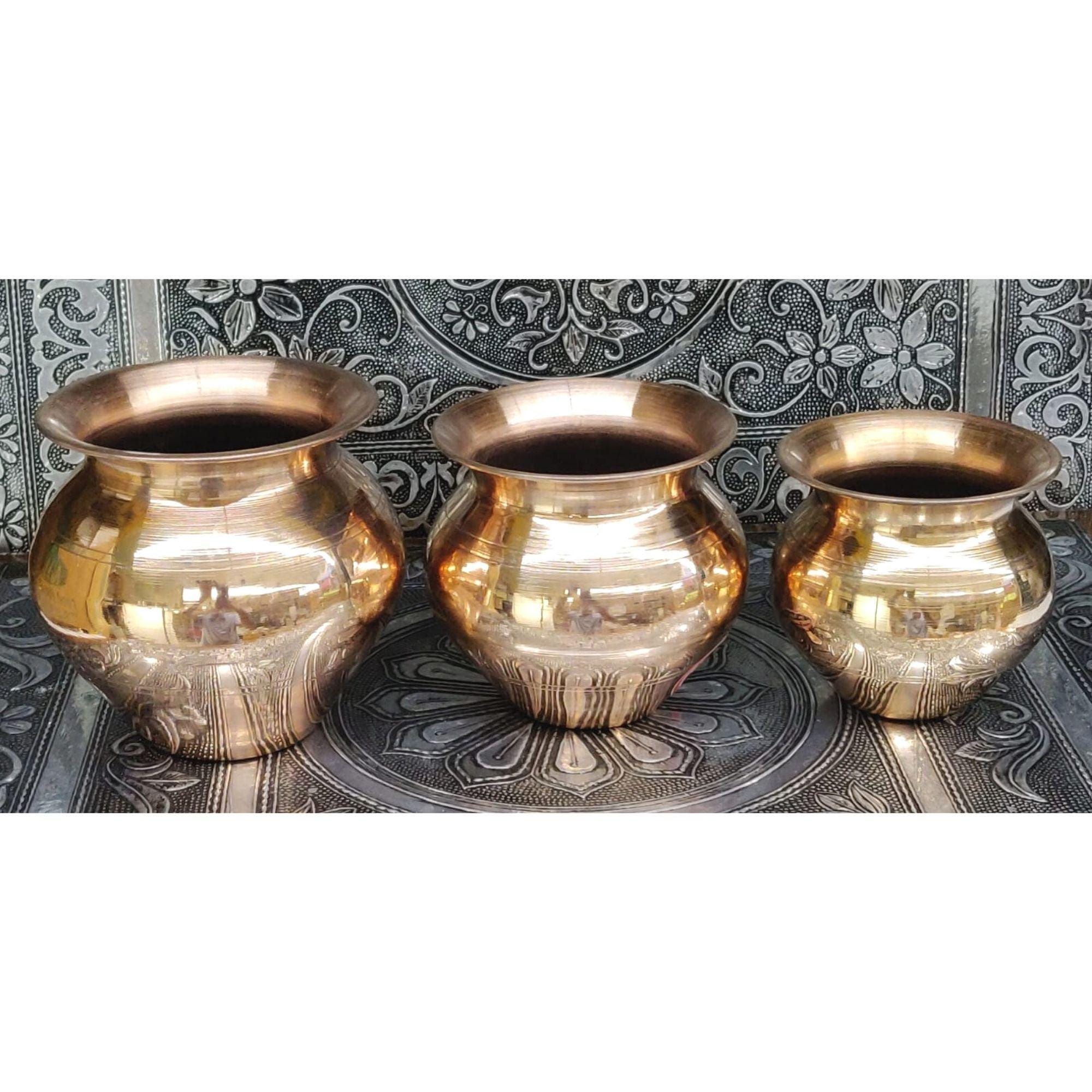 Copper Kalash for Puja Handmade Indian Lota for Pooja Festival Pooja ...