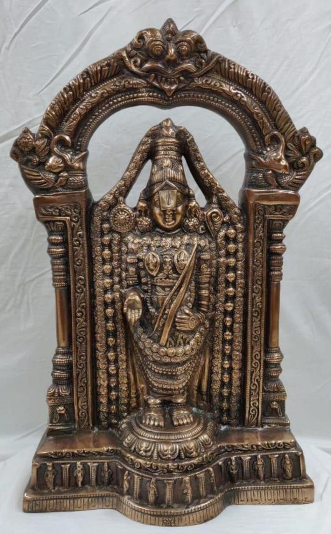 Large Bronze Balaji Statue, Shree Venkateswara, Hindu God Vishnu - Etsy