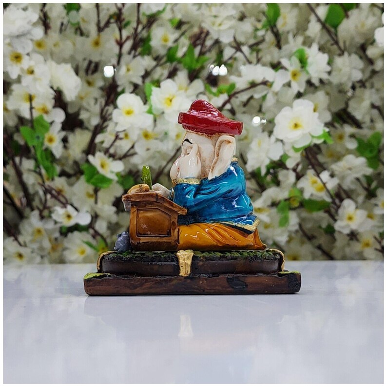 Lord Ganesha Statue Ganesh Writing Script Religious Script Ganesha Idol ...
