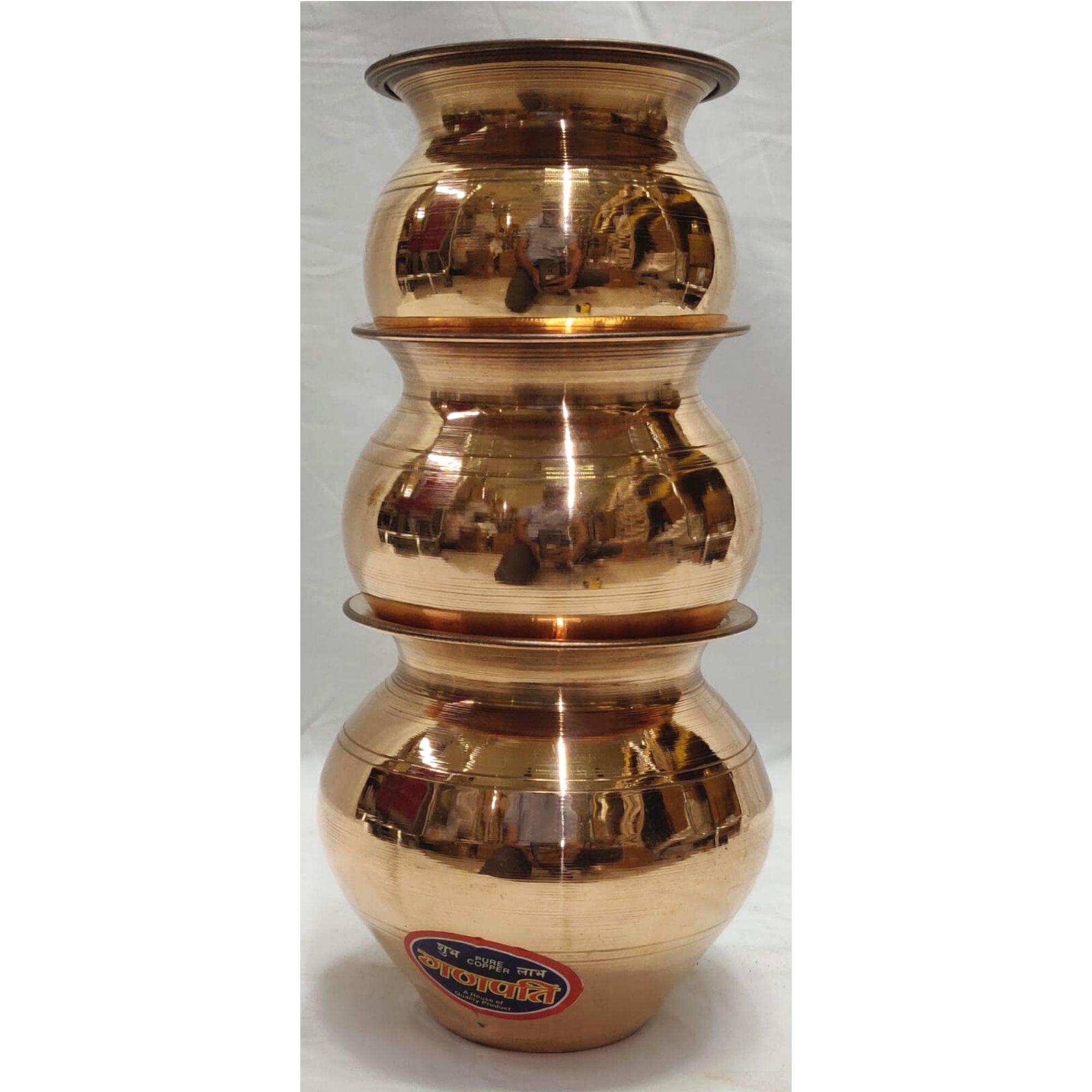 Copper Kalash for Puja Handmade Indian Lota for Pooja Festival Pooja ...