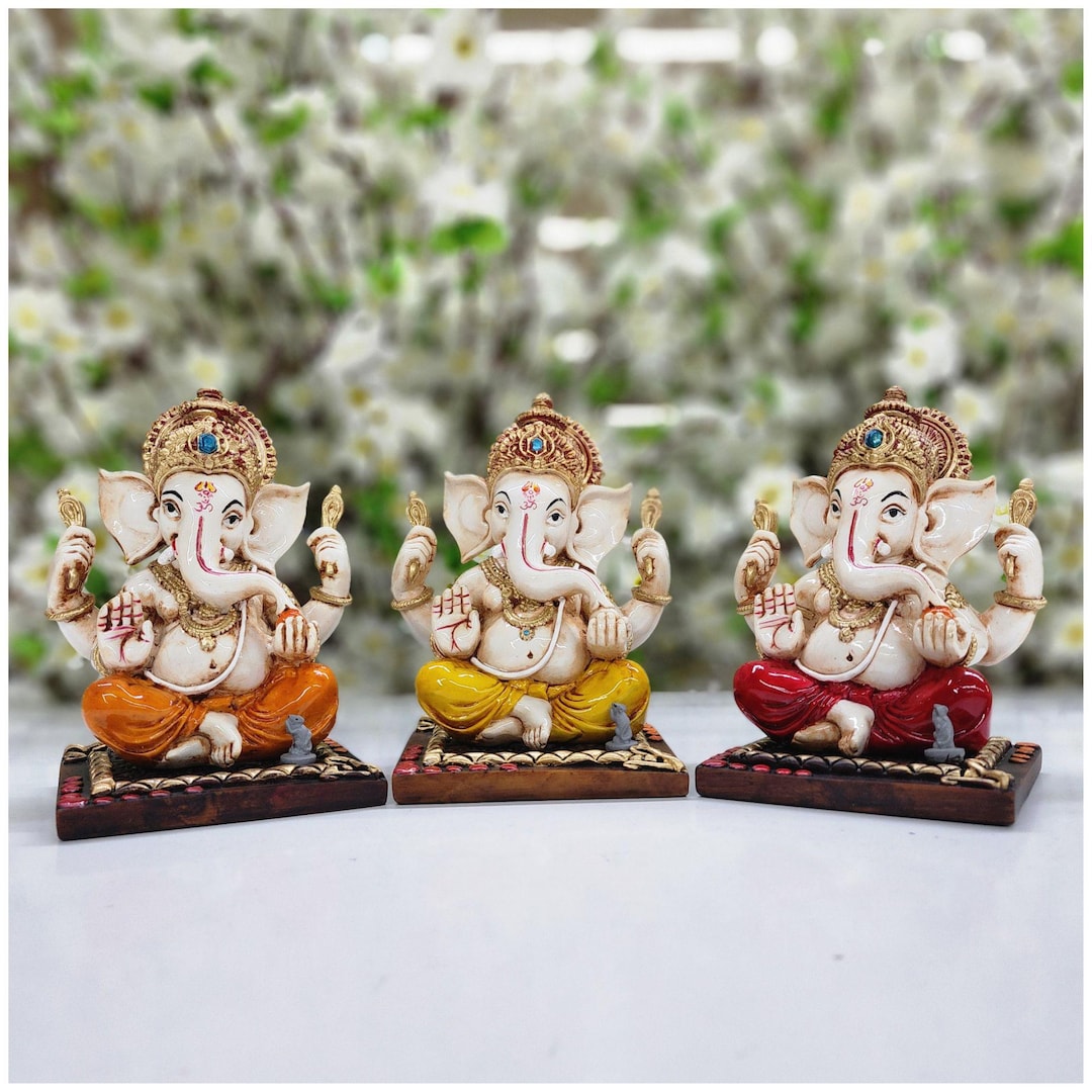 Small Ganesha Statue for Mandir Ganesh Ji Idol Ganpati, Vinayaka Statue ...
