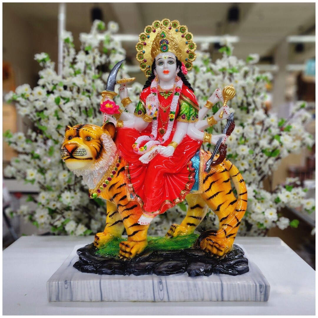 Durga Ma Statue Large Durga Idol Indian Handmade Durga Mata Figurine ...