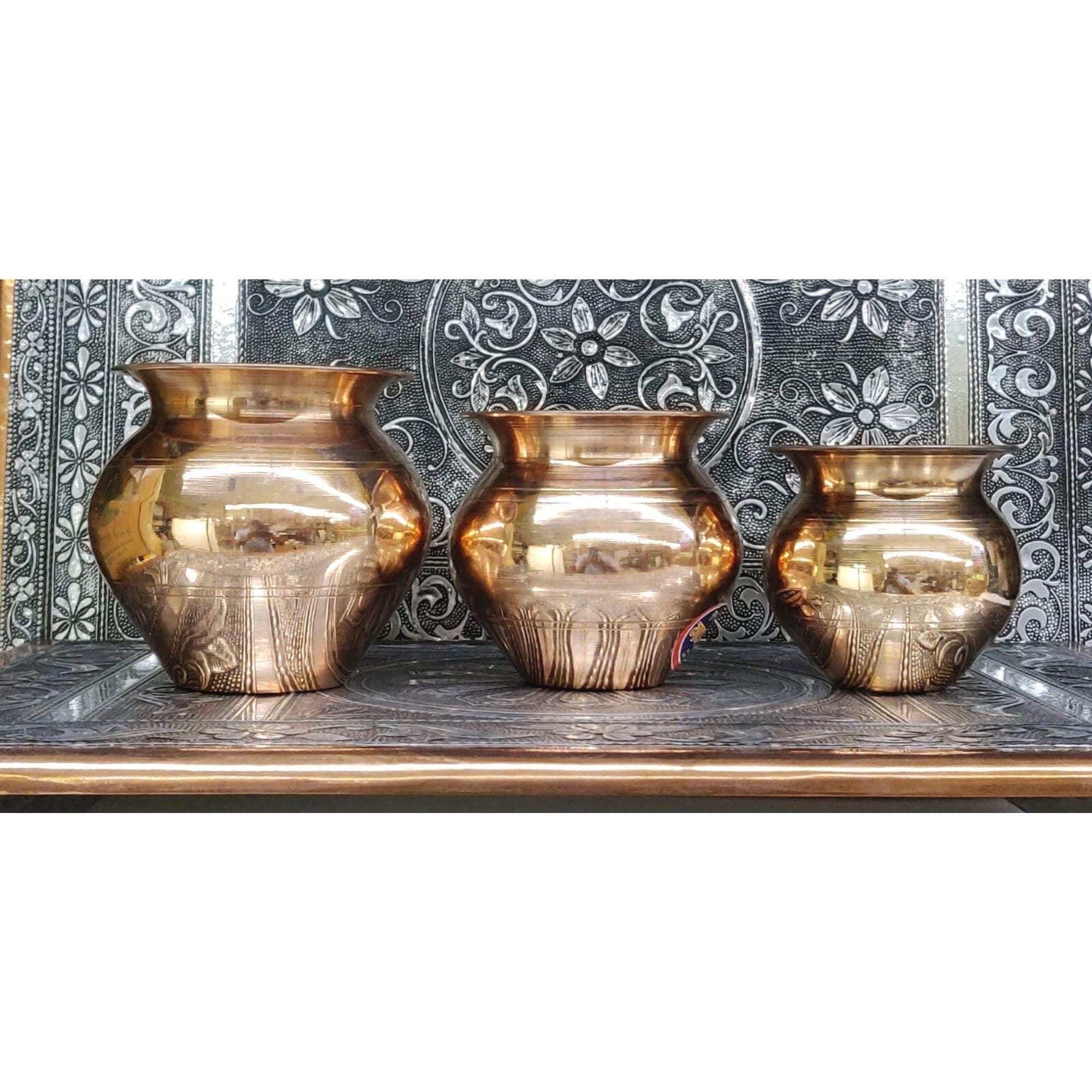 Copper Kalash for Puja Handmade Indian Lota for Pooja Festival Pooja ...