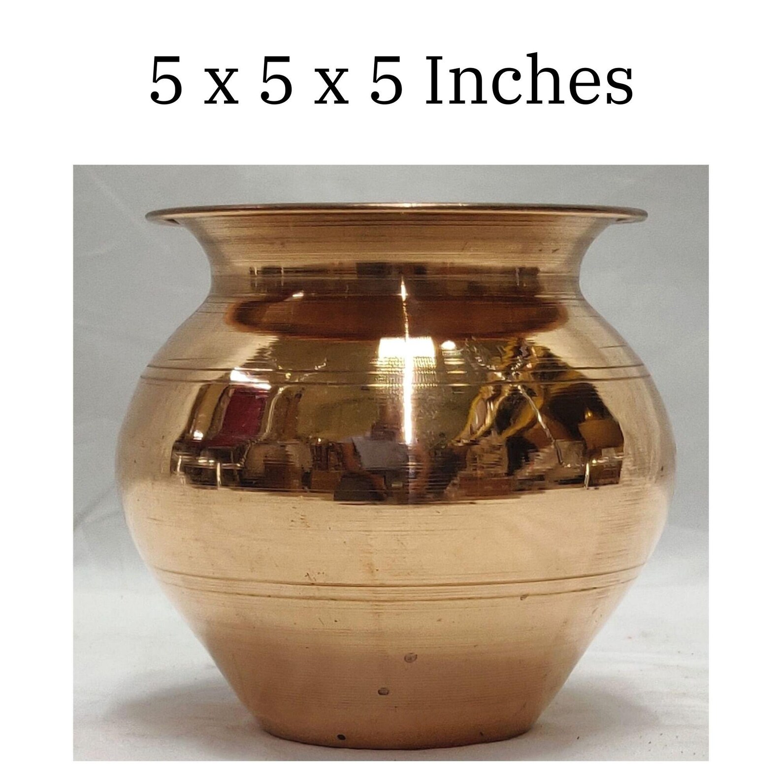 Copper Kalash for Puja Handmade Indian Lota for Pooja Festival Pooja ...
