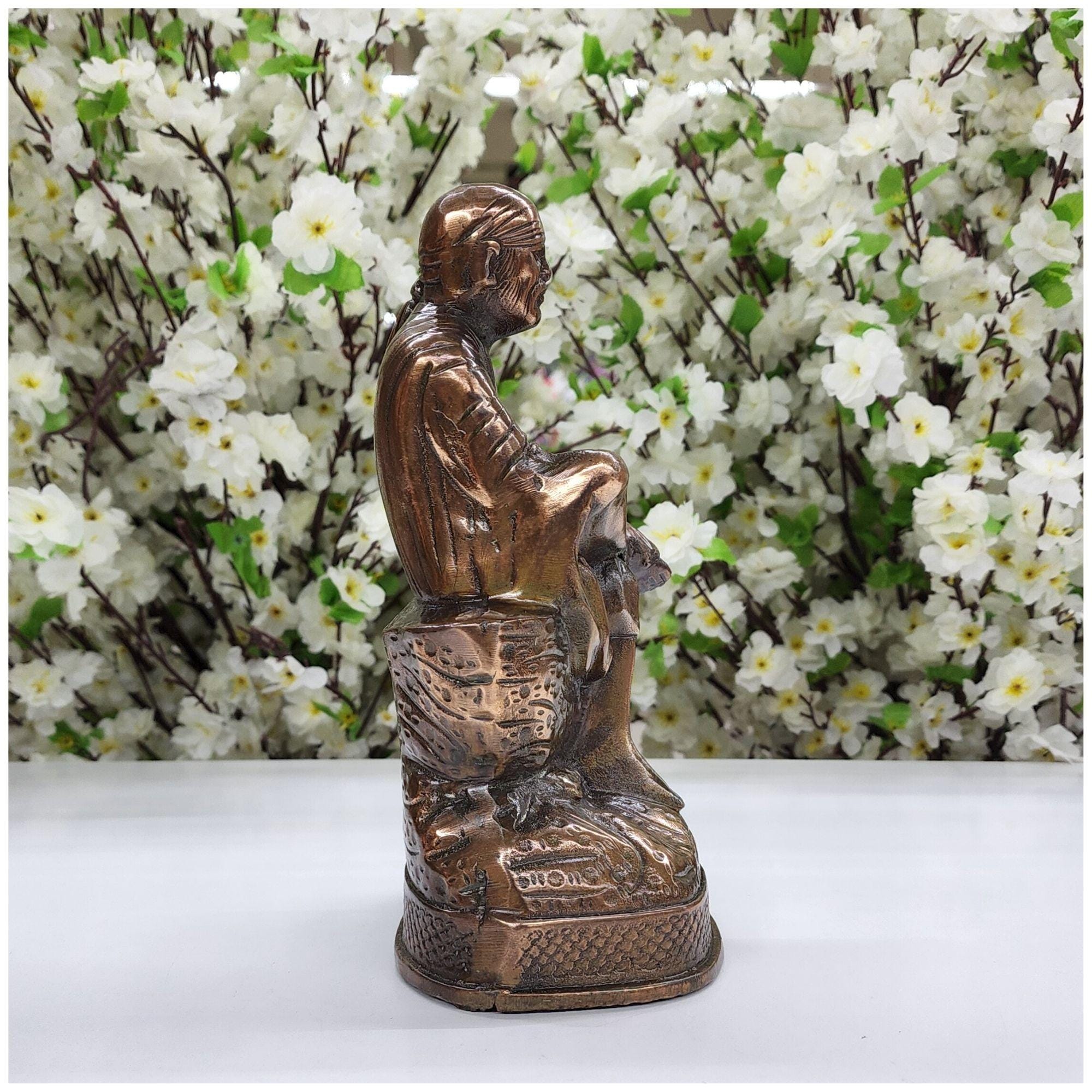 Sai Baba Statue Large Sai Nath Idol Bronze Shirdi Sai Baba Figurine ...