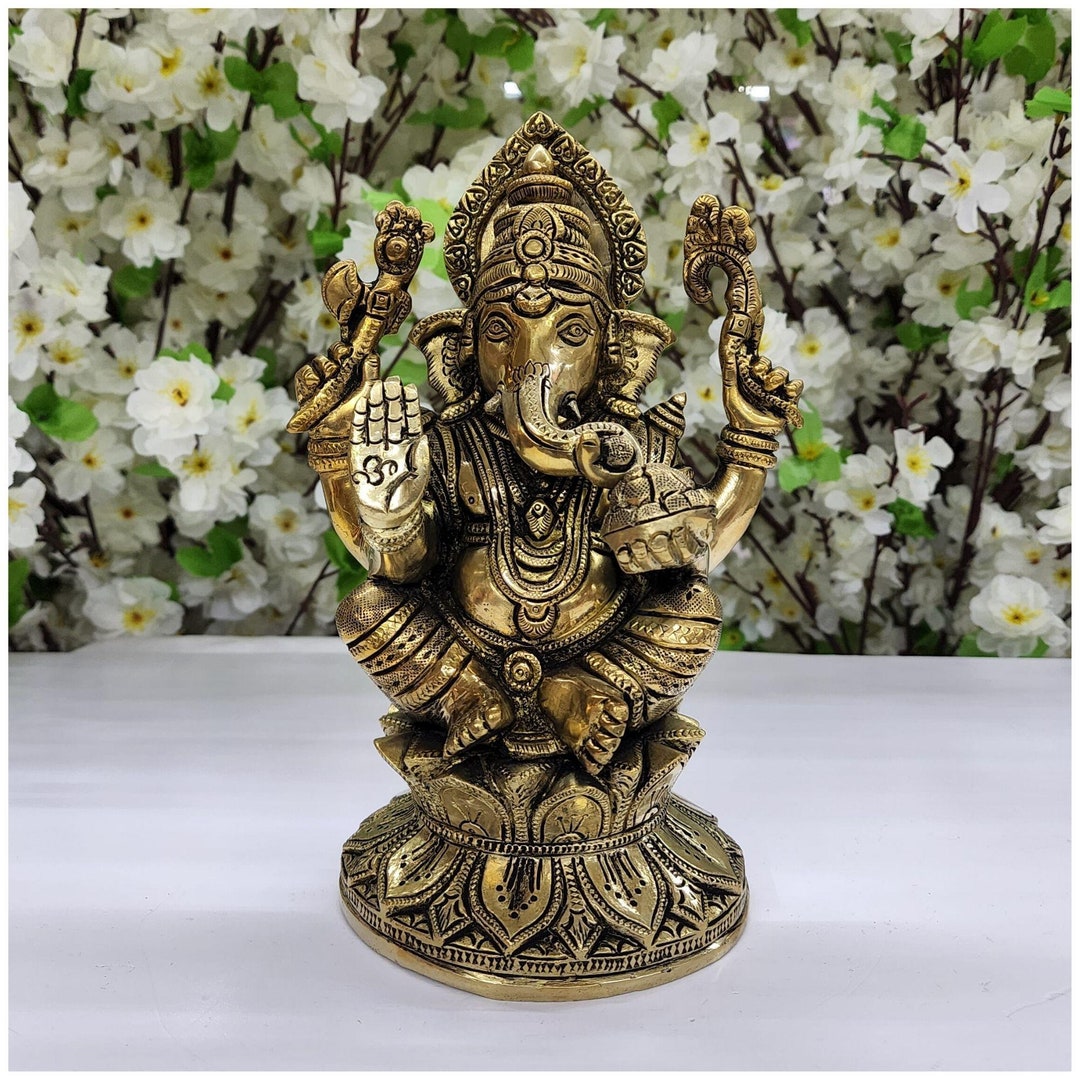 Large Ganesha Statue Big Lord Ganesh Idol Sitting Ganesh Statue Big ...