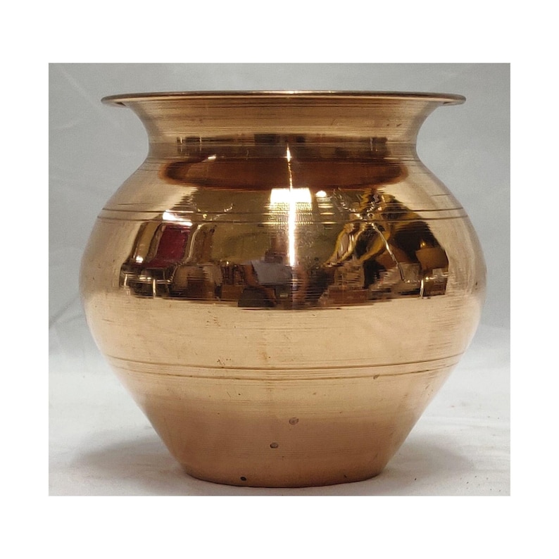 Copper Kalash for Puja Handmade Indian Lota for Pooja Festival Pooja ...
