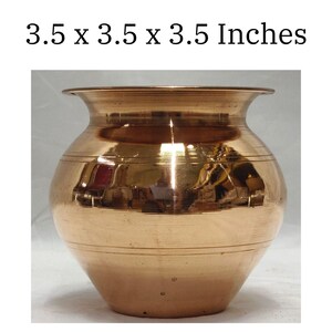 Copper Kalash for Puja Handmade Indian Lota for Pooja Festival Pooja ...