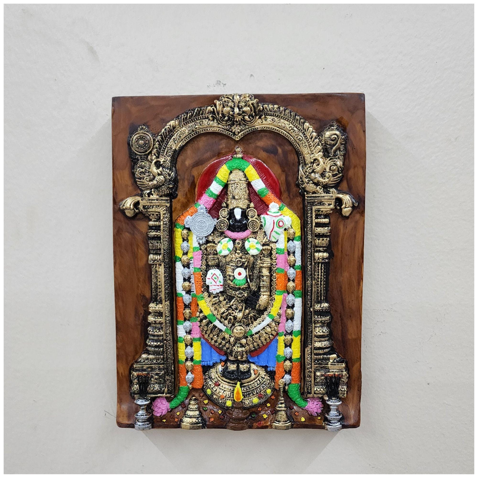 Tirupati Balaji Wall Hanging Frame Hindu God Wall Decor Balaji Wall ...