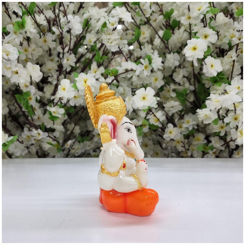 Mini Ganesha Statue, Hindu Good Luck Gift for Temple Decor - Etsy
