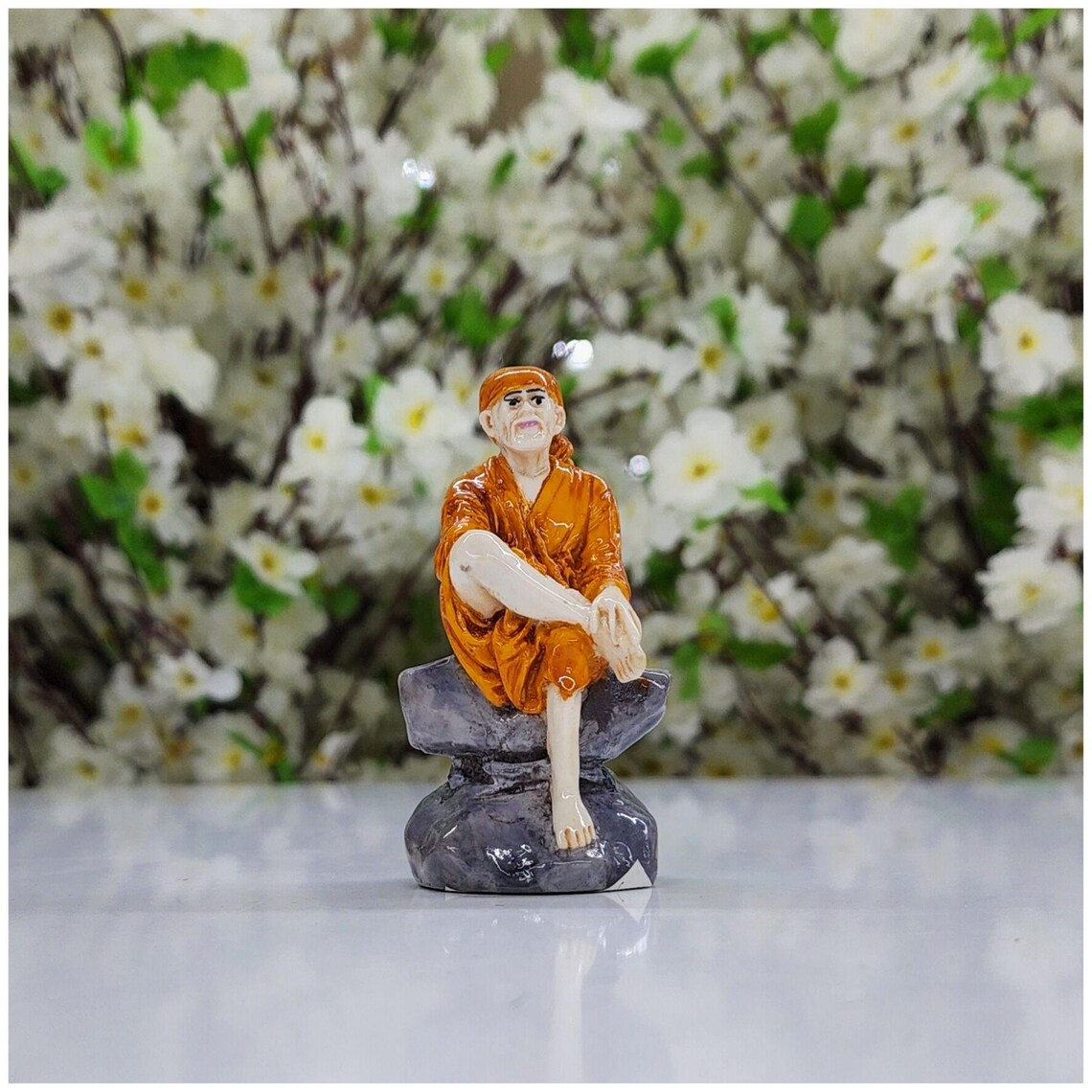 Sai Baba Statue Small Sai Nath Idol Shirdi Sai Baba Figurine Hindu God ...