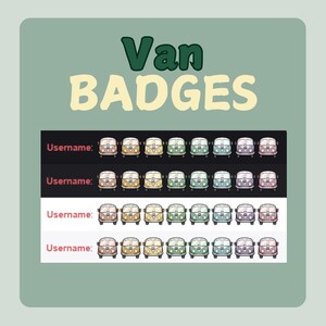Van Sub Badges | Twitch | Kick | Discord - Etsy