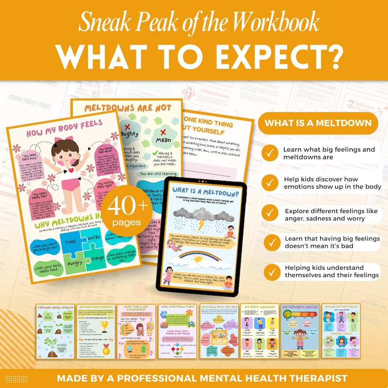When Big Feelings Explode Workbook Mega Bundle, Meltdown Workbook ...