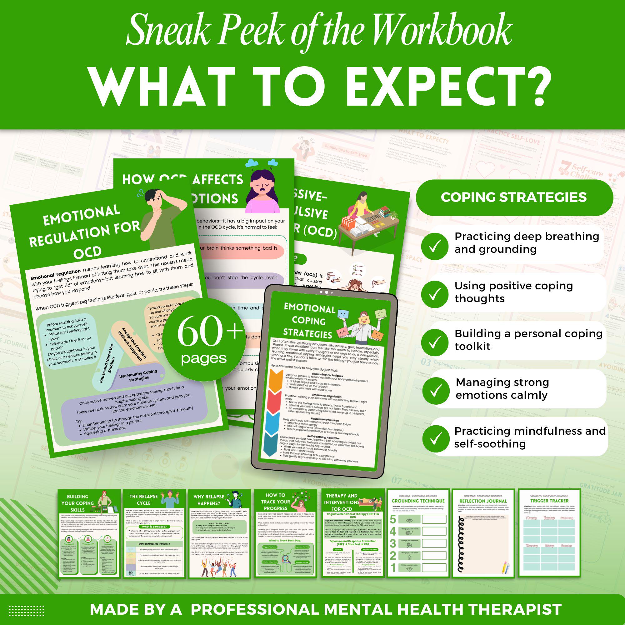 Obsessive-compulsive Disorder (OCD) Mega Bundle Workbook, Intrusive ...