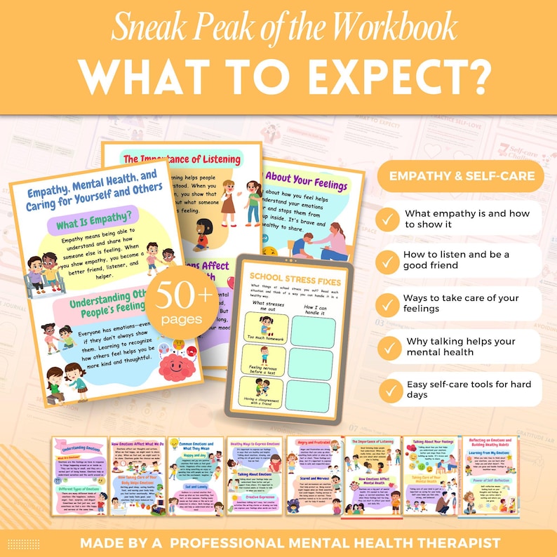 Kids Emotional Regulation Mega Bundle Workbook, Self Awareness, Therapy ...