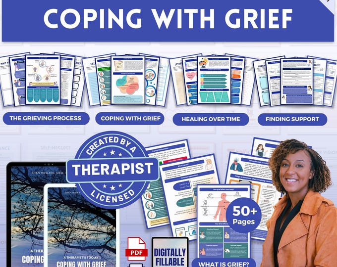 Grief Journal Printable | Bereavement Therapy | Grief and Loss | Memory ...