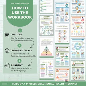 Anxiety Toolkit Mega Bundle, Managing Anxiety, Therapy Worksheets ...