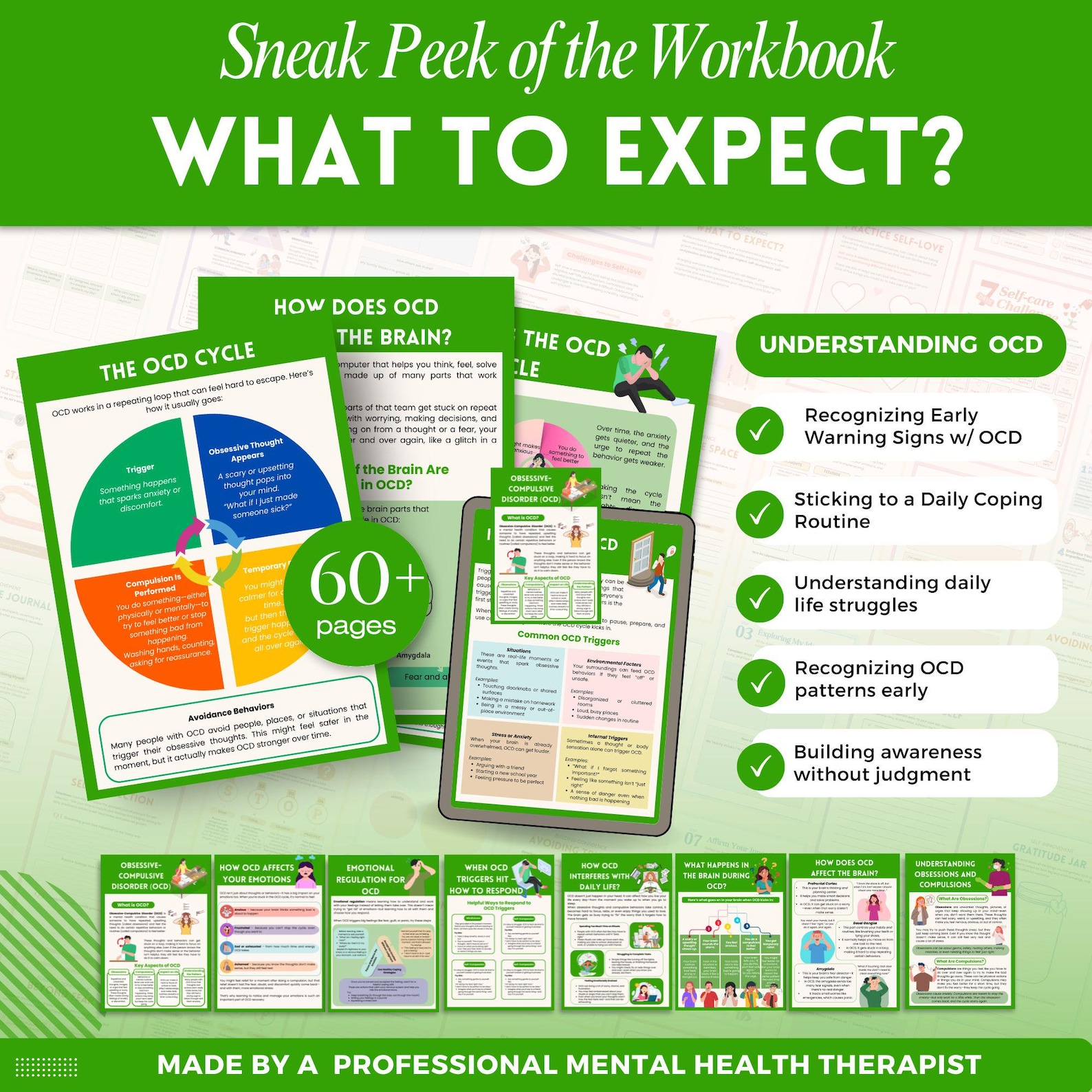 Obsessive-compulsive Disorder (OCD) Mega Bundle Workbook, Intrusive ...