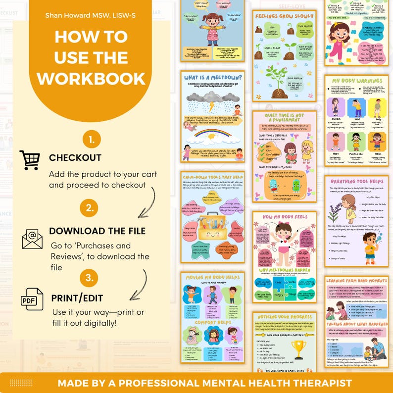 When Big Feelings Explode Workbook Mega Bundle, Meltdown Workbook ...