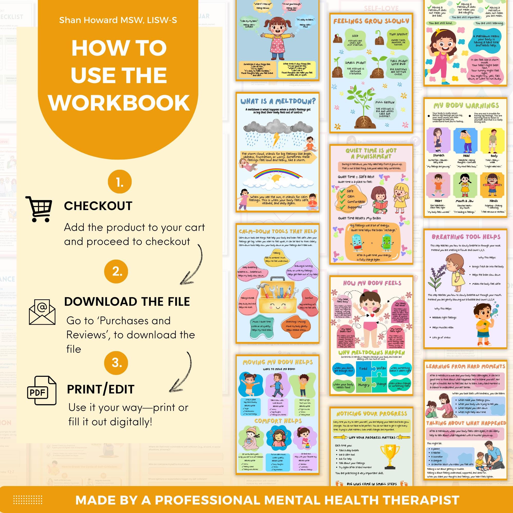 When Big Feelings Explode Workbook Mega Bundle, Meltdown Workbook ...