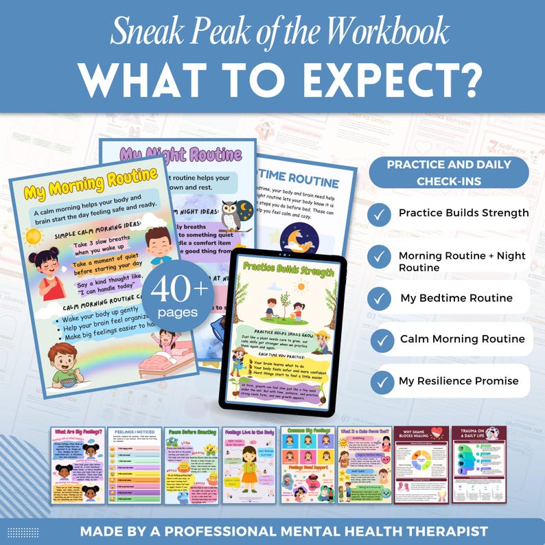 The Calm Down Toolbox for Kids Workbook - Etsy