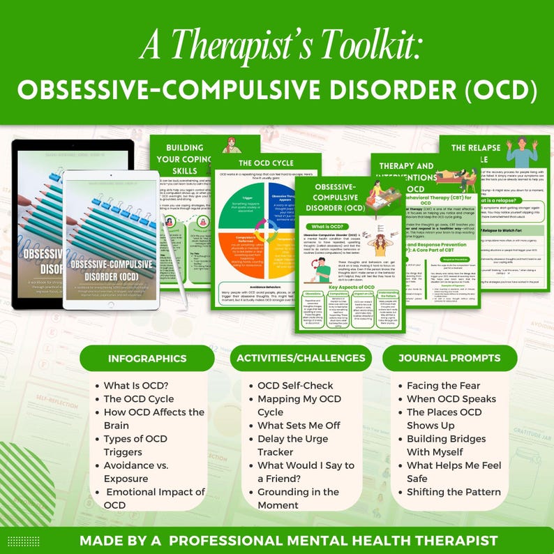 Obsessive-compulsive Disorder (OCD) Mega Bundle Workbook, Intrusive ...