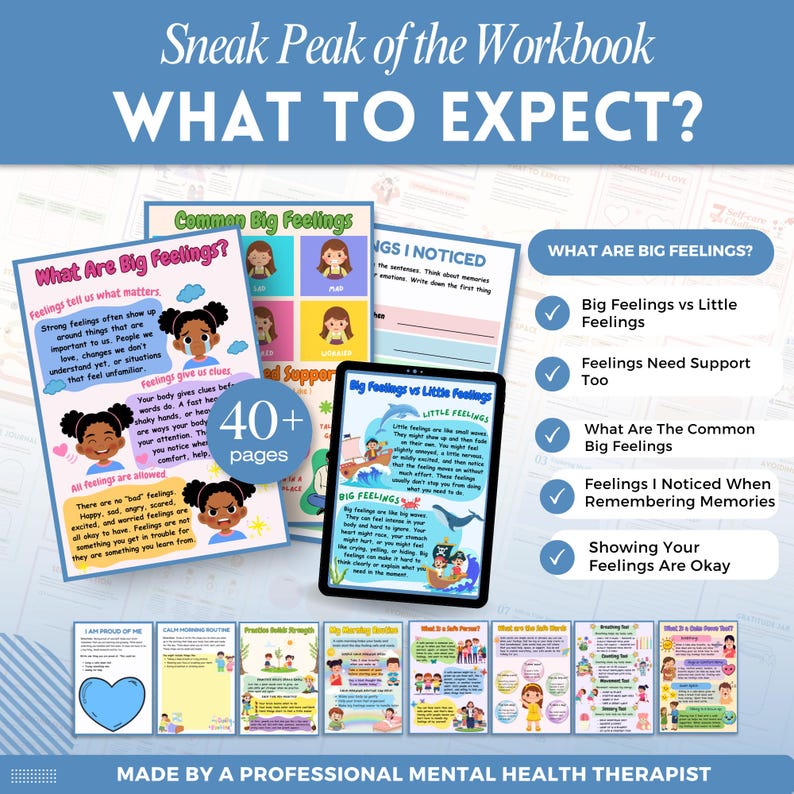The Calm Down Toolbox for Kids Workbook - Etsy