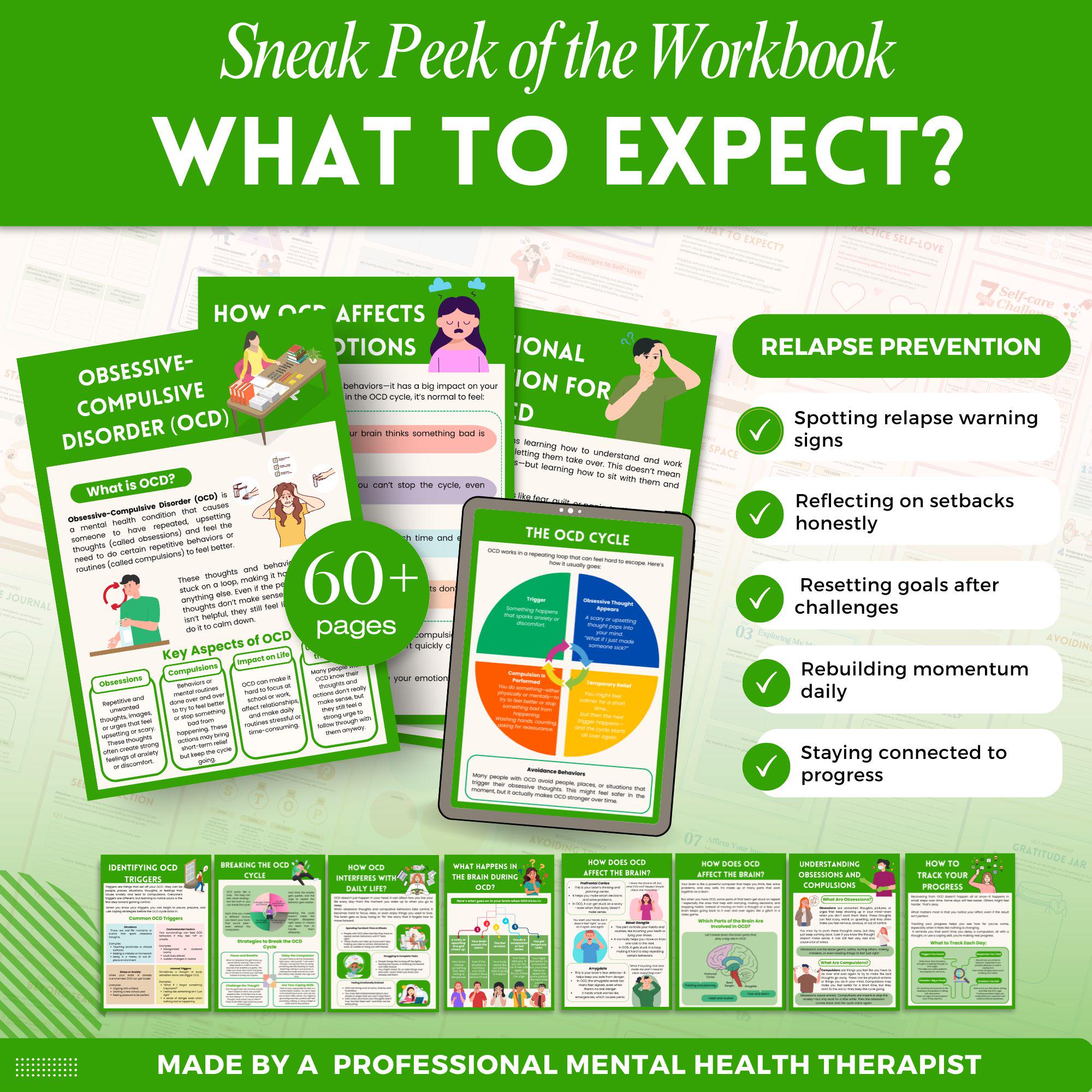 Obsessive-compulsive Disorder (OCD) Mega Bundle Workbook, Intrusive ...