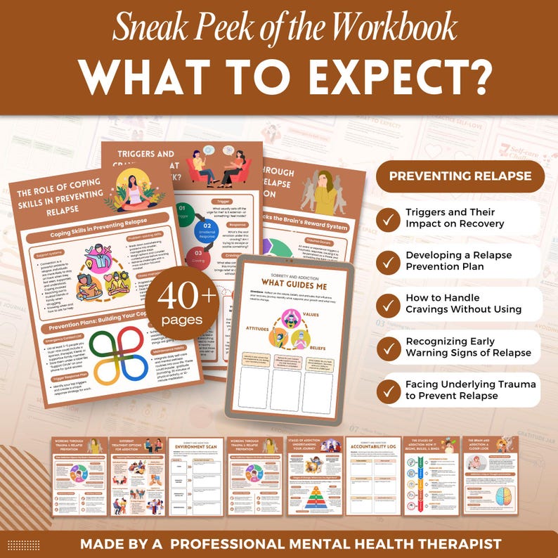 Addiction and Sobriety Mega Bundle Workbook, Substance Use, CBT Tools ...