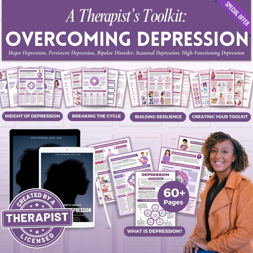 Depression Workbook, Therapy Worksheets, Coping Skills, Breaking the ...