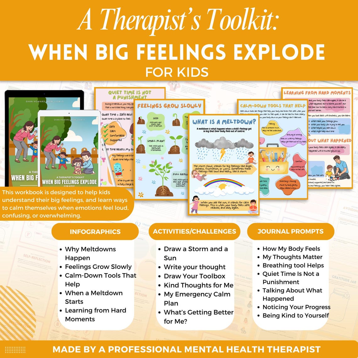 When Big Feelings Explode Workbook Mega Bundle, Meltdown Workbook ...
