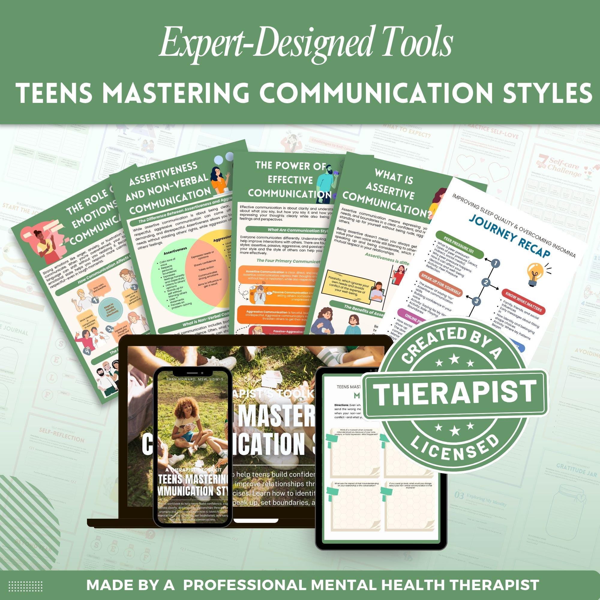 Communication Mega Bundle Workbook, Teen Communication, Therapy ...