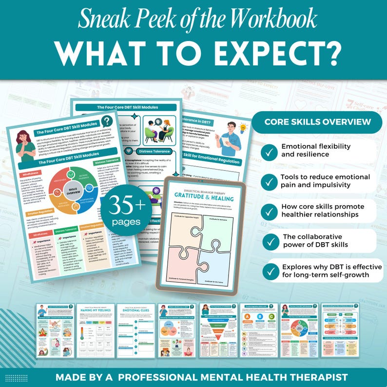 DBT Workbook for Clients Mega Bundle, Dbt Workbook, Dbt Skills ...