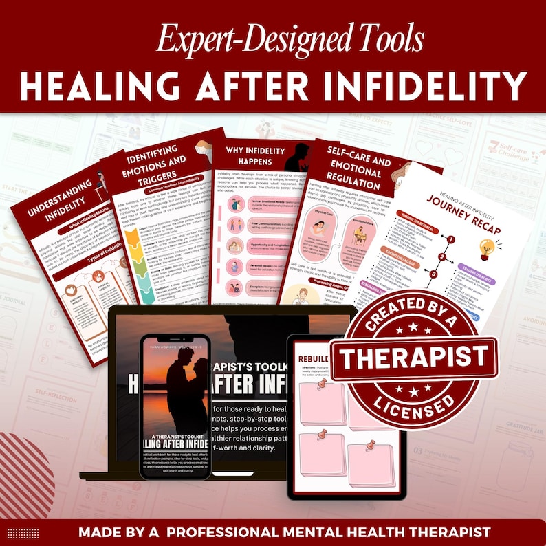 Healing After Infidelity Mega Bundle Workbook, Therapy Worksheets ...